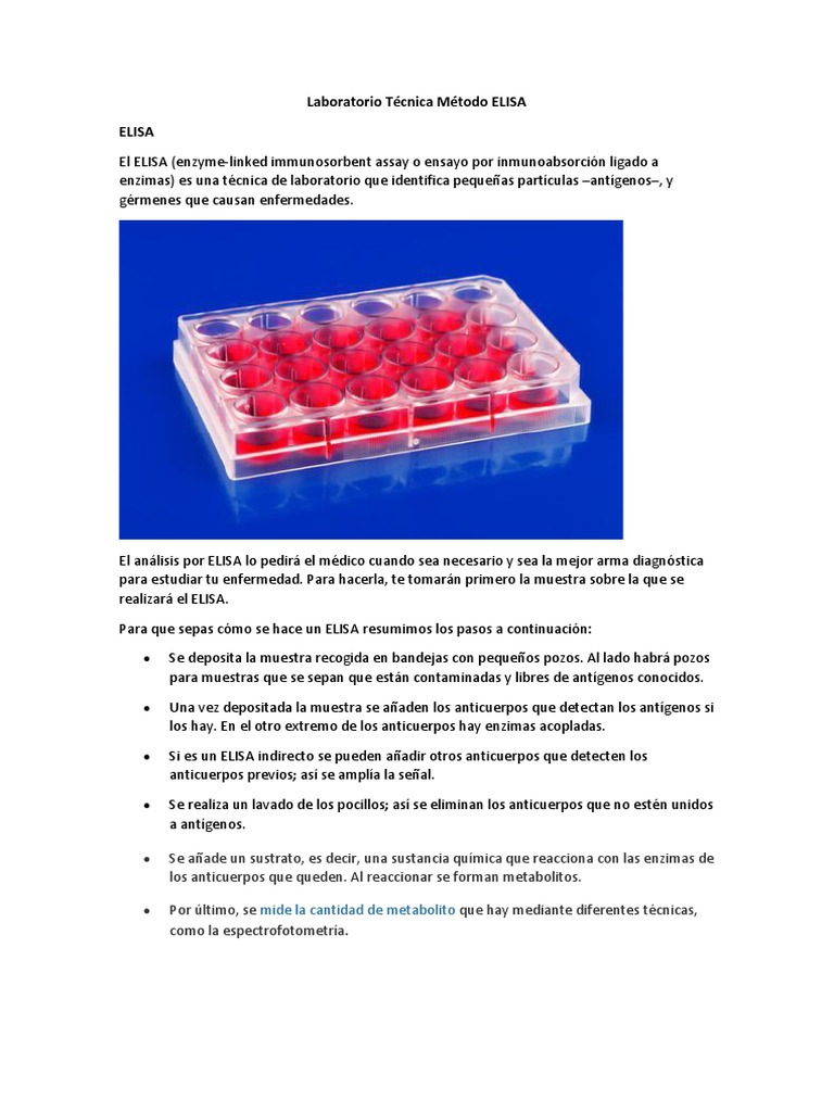 Guía Básica del Método ELISA | PDF