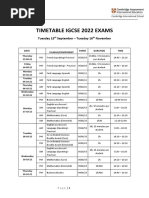Mock Exam Timetable 2025 (3) | PDF | Science