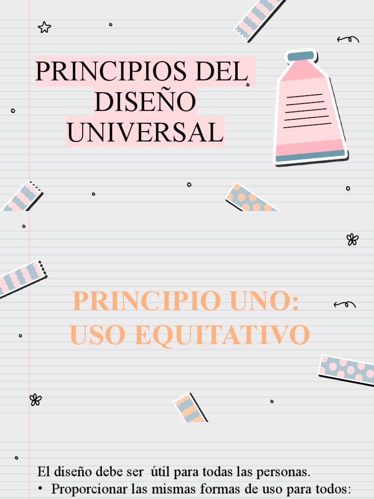 Principios Del Diseño Universal | PDF