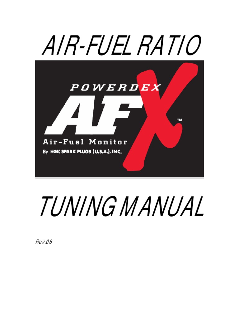 AFX Tuning Manual REV 06 | PDF | Turbocharger | Carburetor