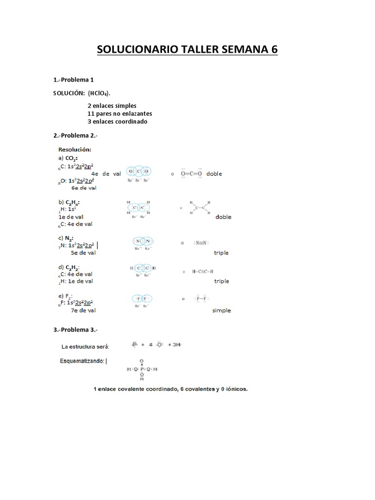 Solucionario Taller S 6 | PDF | Ciencia y matemáticas | Tecnología