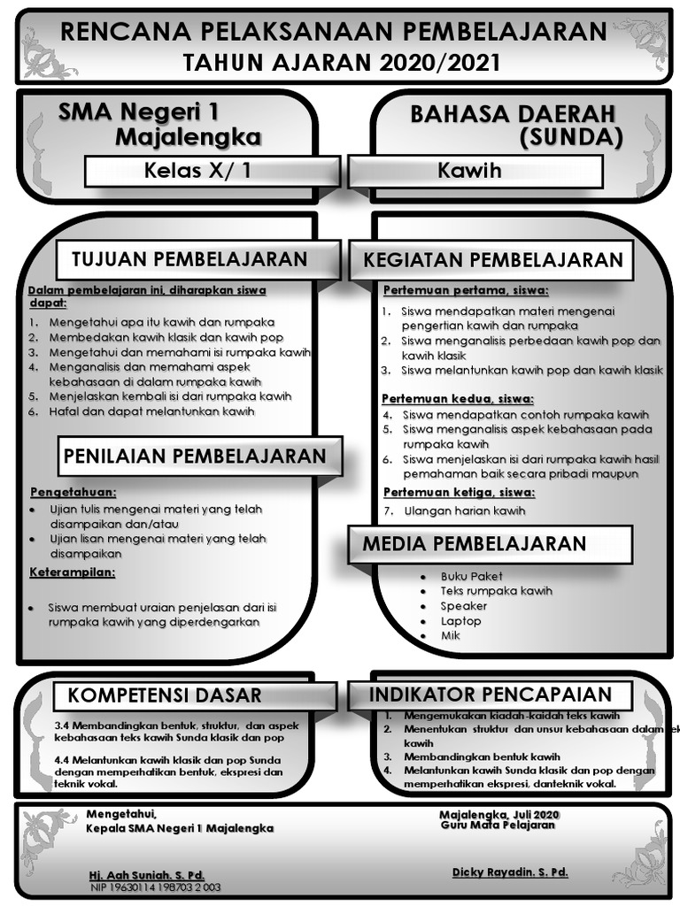 RPP Kawih | PDF