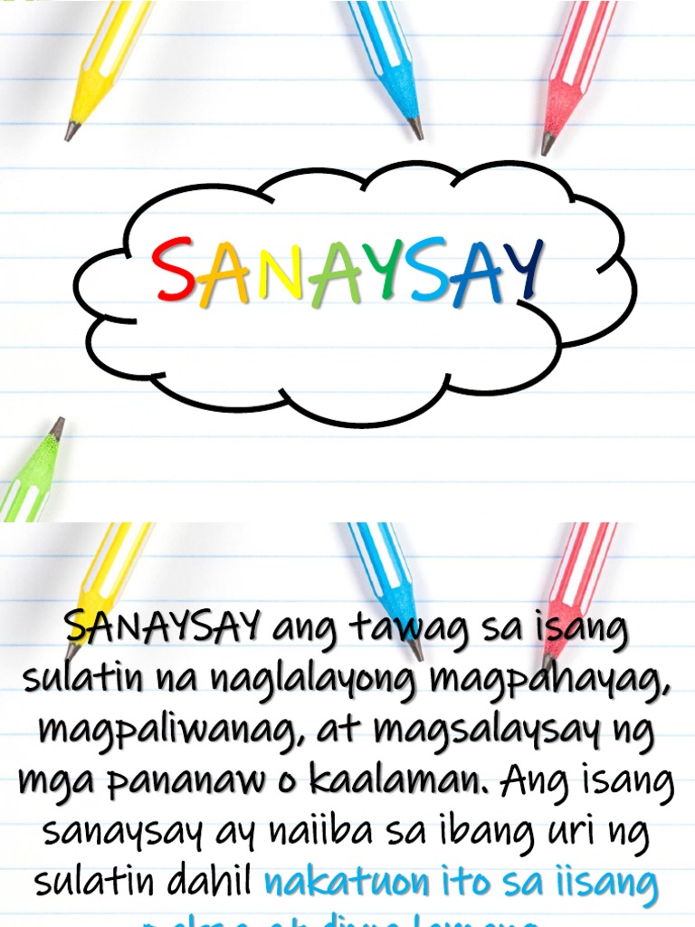 SANAYSAY | PDF