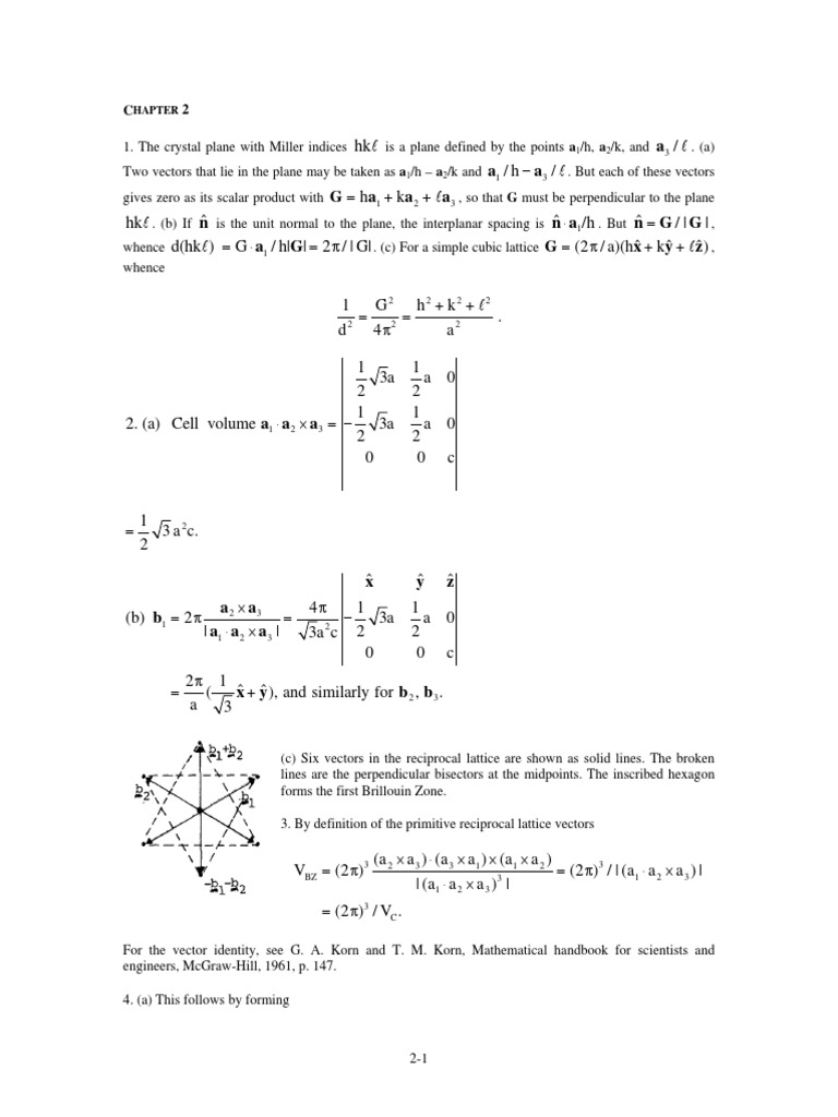 ch02 Solucionário Do Kittel | PDF | Materials Science | Theoretical Physics