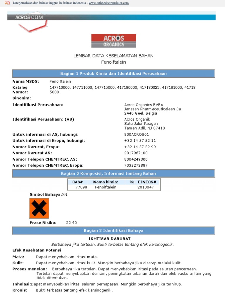 Phenolphthalein en Id | PDF