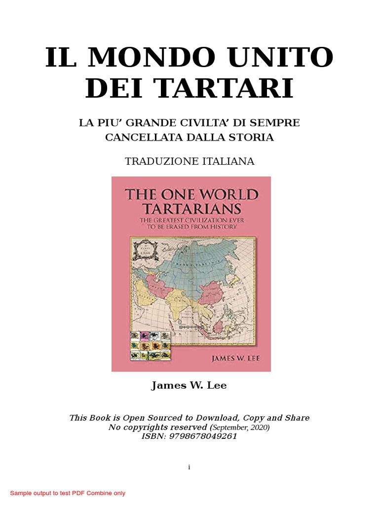 James W. Lee - Il Mondo Unito Dei Tartari | PDF