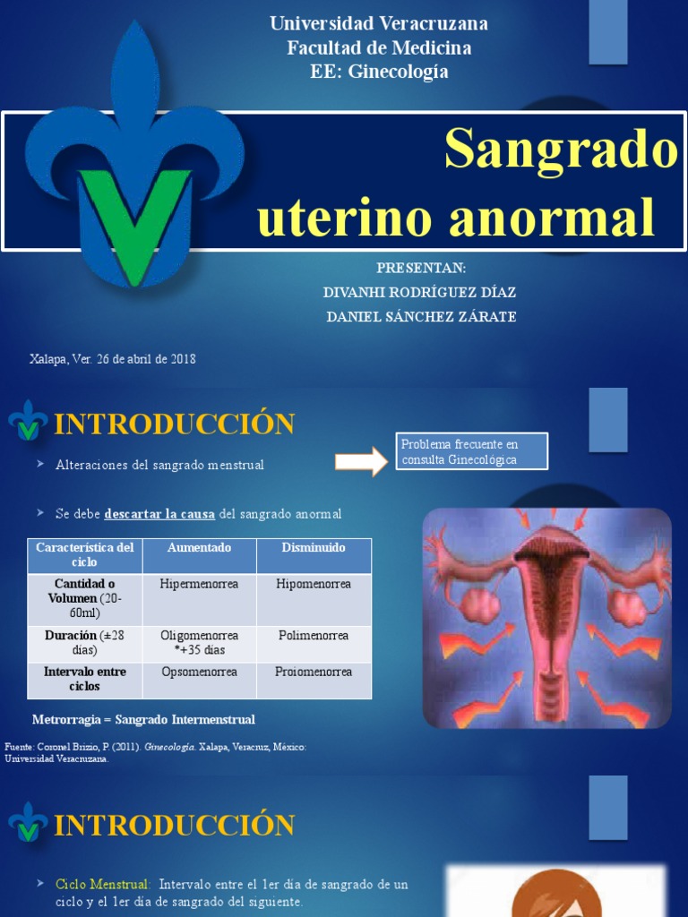 Sangrado Uterino Anormal | PDF | Menstruación | Terapia de ...