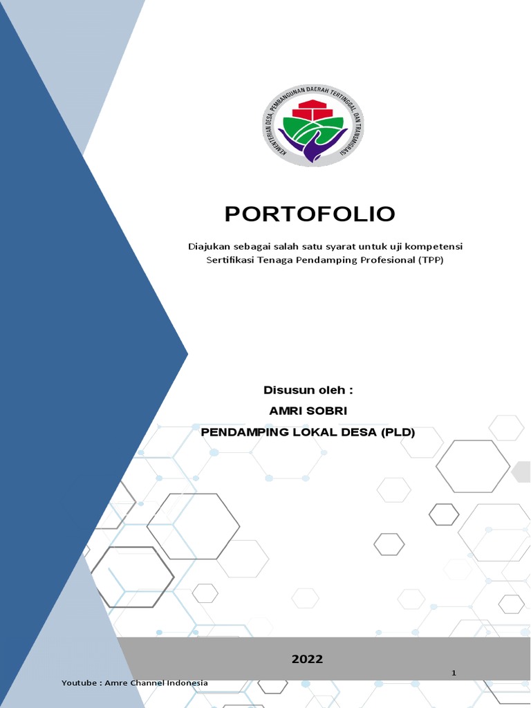 Template Portofolio Pendamping Desa | PDF