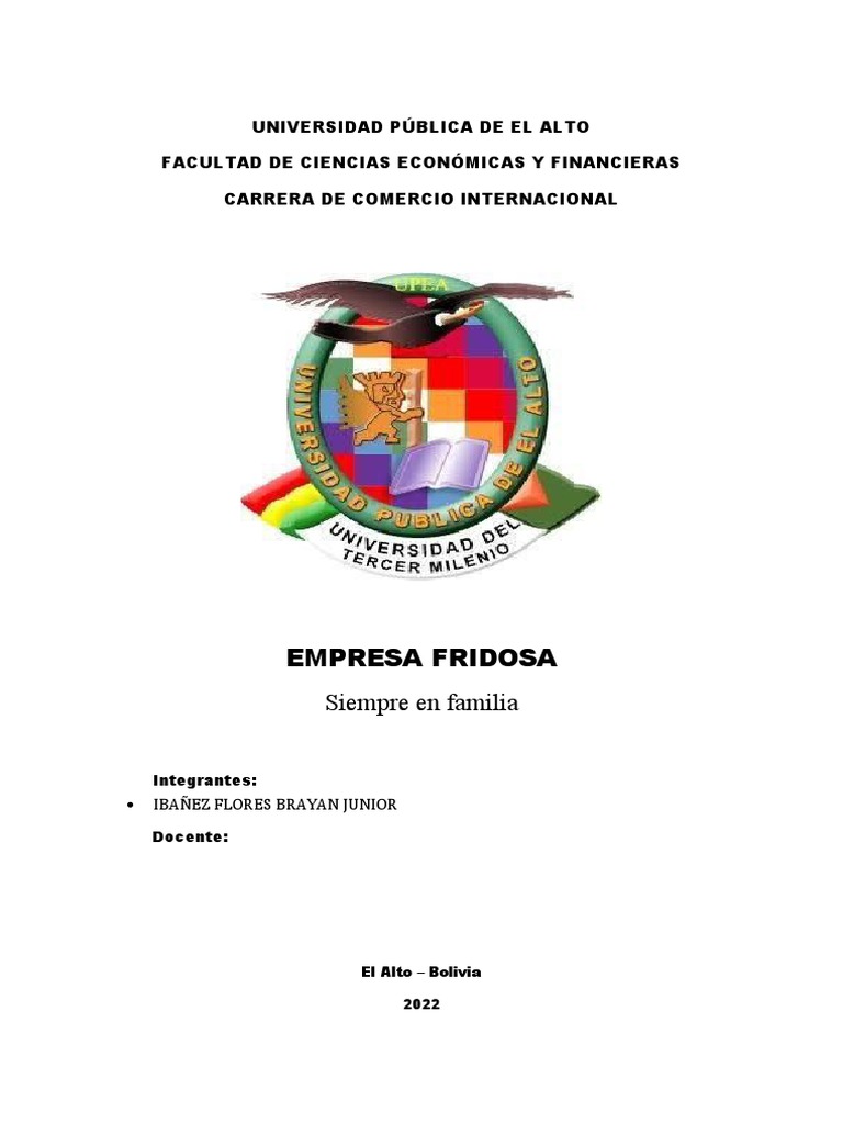 Empresa de FRIDOSA | PDF | Crecimiento personal y profesional