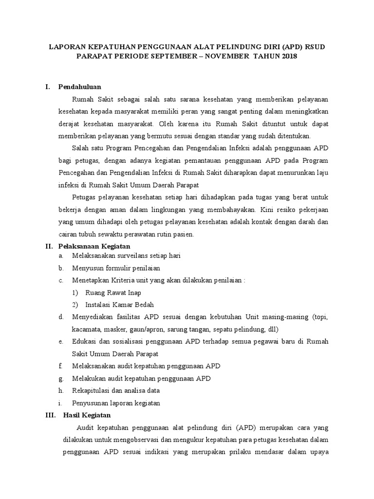 Laporan APD | PDF | Sains & Matematika