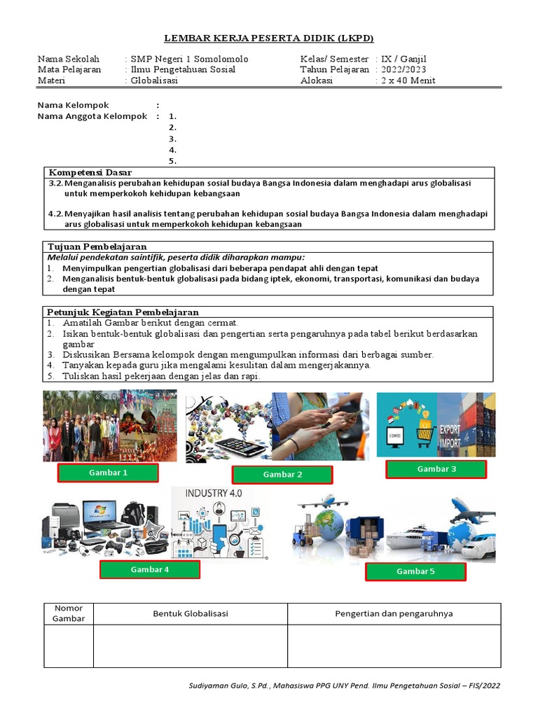 LKPD Ips KLS 9 | PDF
