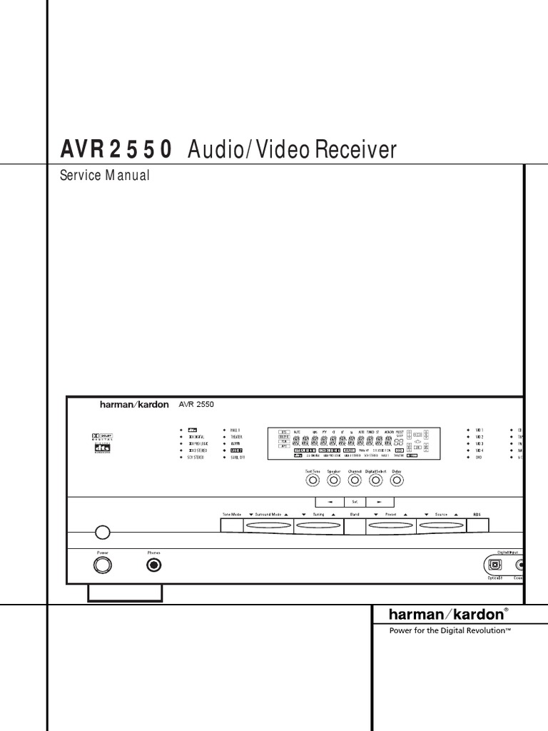 Harman Kardon Avr 2550 | PDF