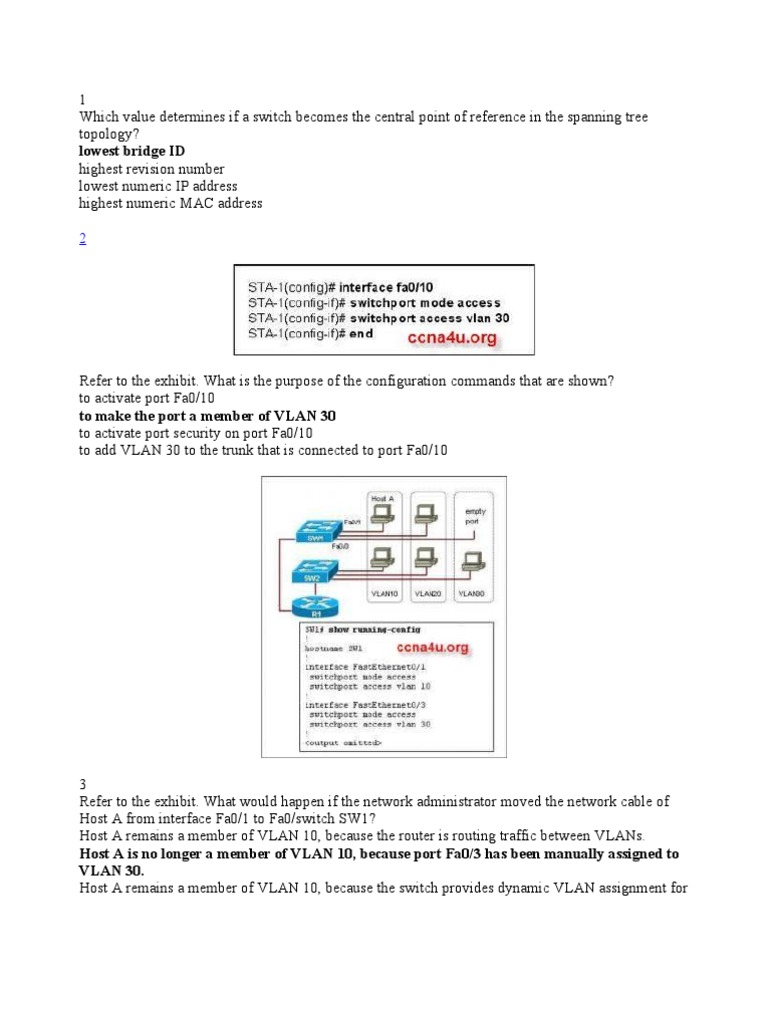 Ccna Final 3 | PDF | Network Switch | Router (Computing)