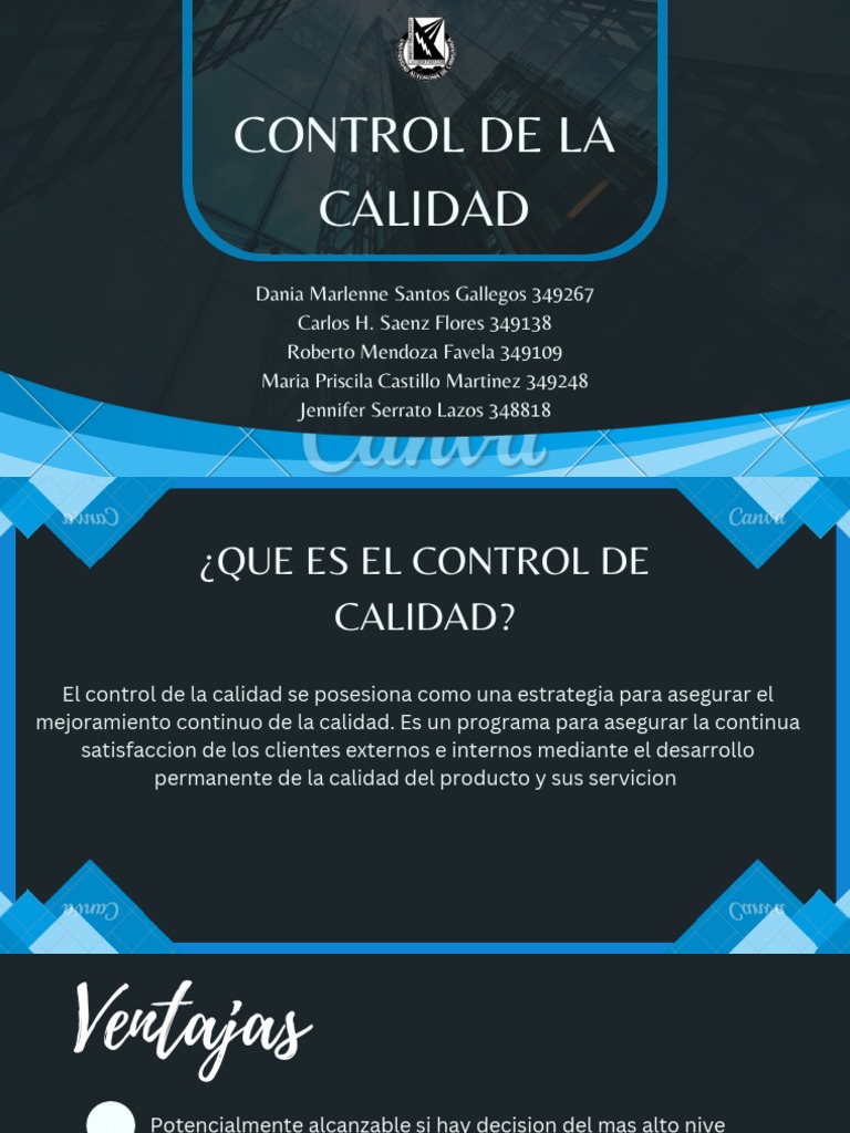 Estrategias y Ventajas del Control de Calidad | PDF | Calidad ...