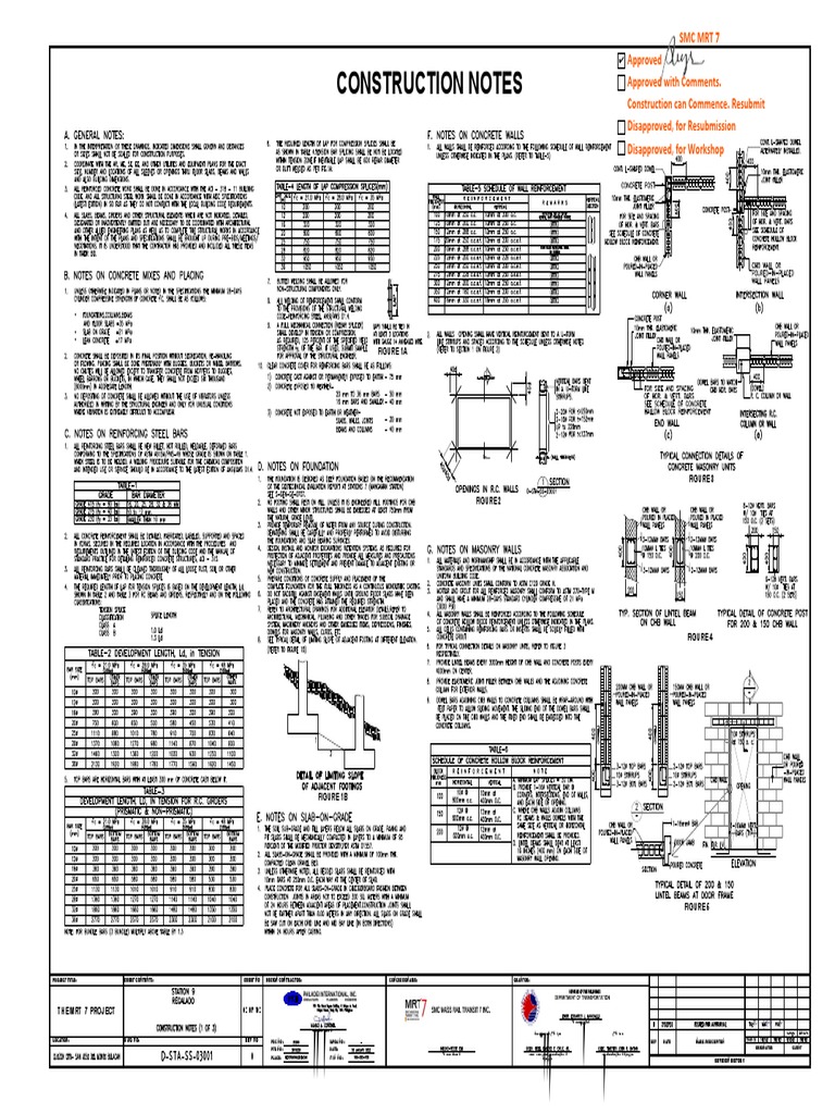 MRT 7 Construction Plans | PDF | Rapid Transit | Electric Rail Transport