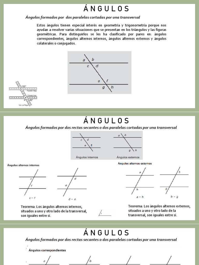 S4 - Rectas Paralelas Cortadas Por Una Transversal - Mat2 - Bloque I | PDF | Geometría ...