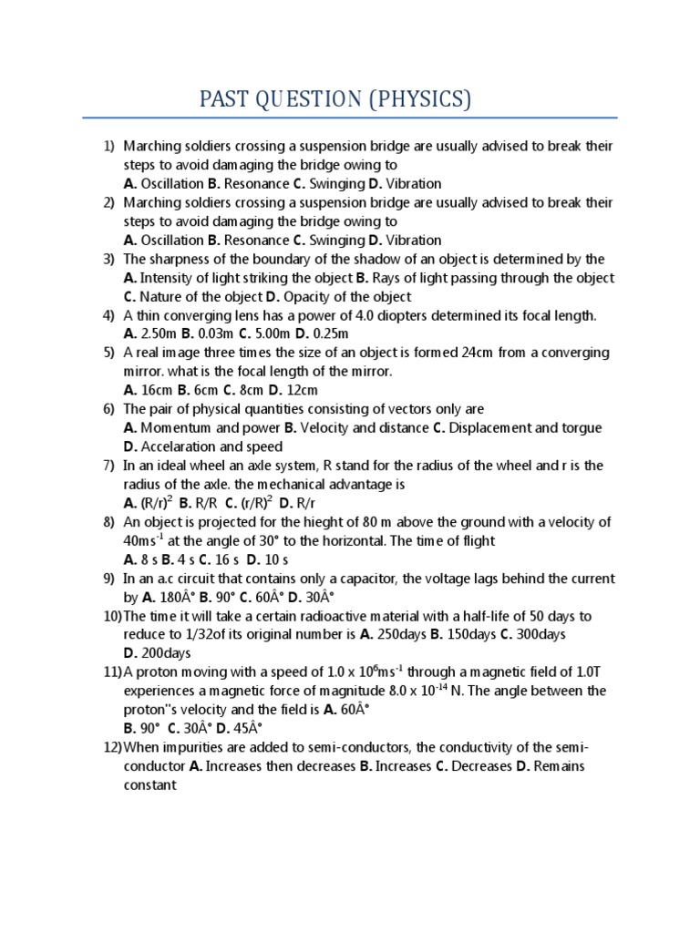 Physics | Download Free PDF | Resonance | Semiconductors Physics | Download Free PDF | Resonance | Semiconductors