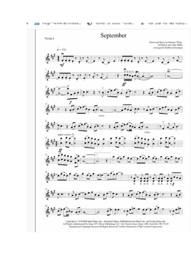 September Partitura | PDF