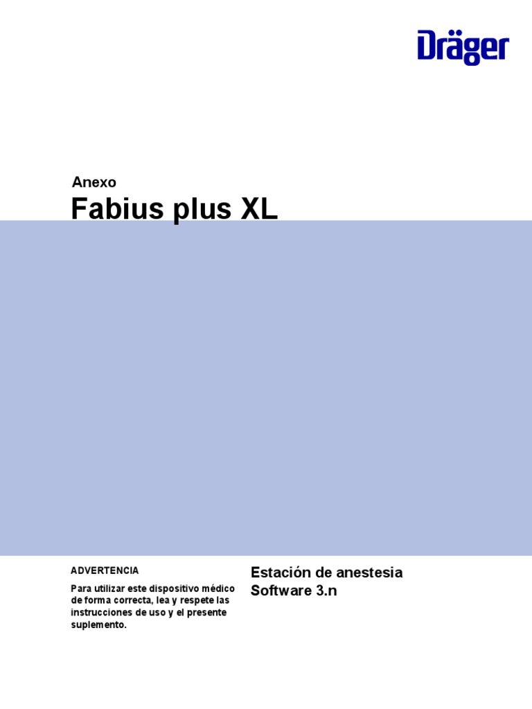 Fabius Plus XL Sw3n Ifu SP 9055802 Es | PDF | Gases | Ascensor