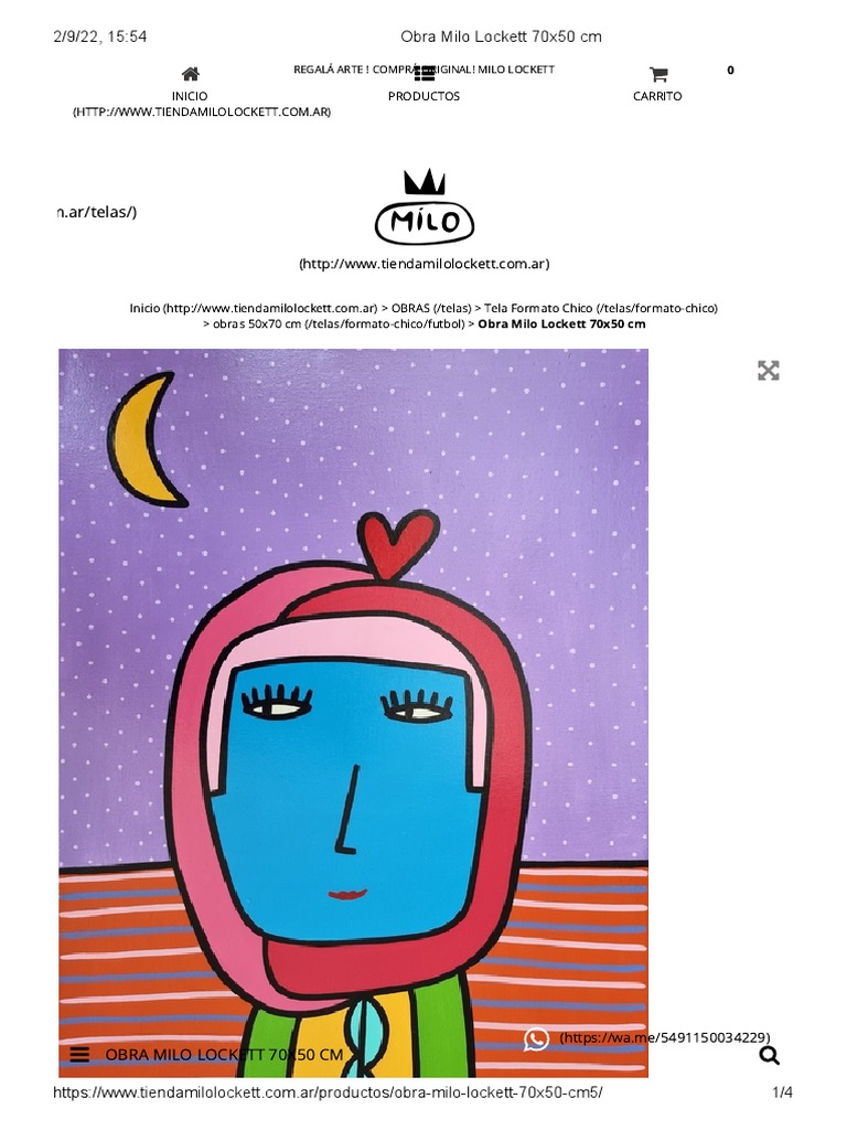 Obra Milo Lockett 70x50 CM | PDF