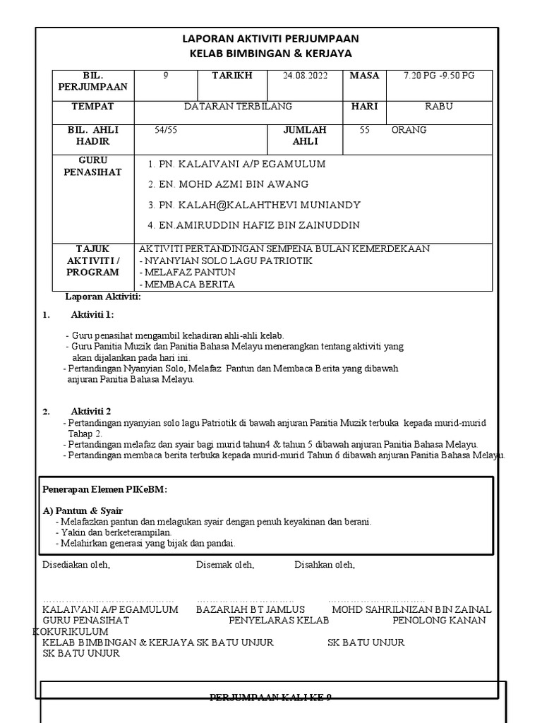 Laporan Minggu 9 | PDF