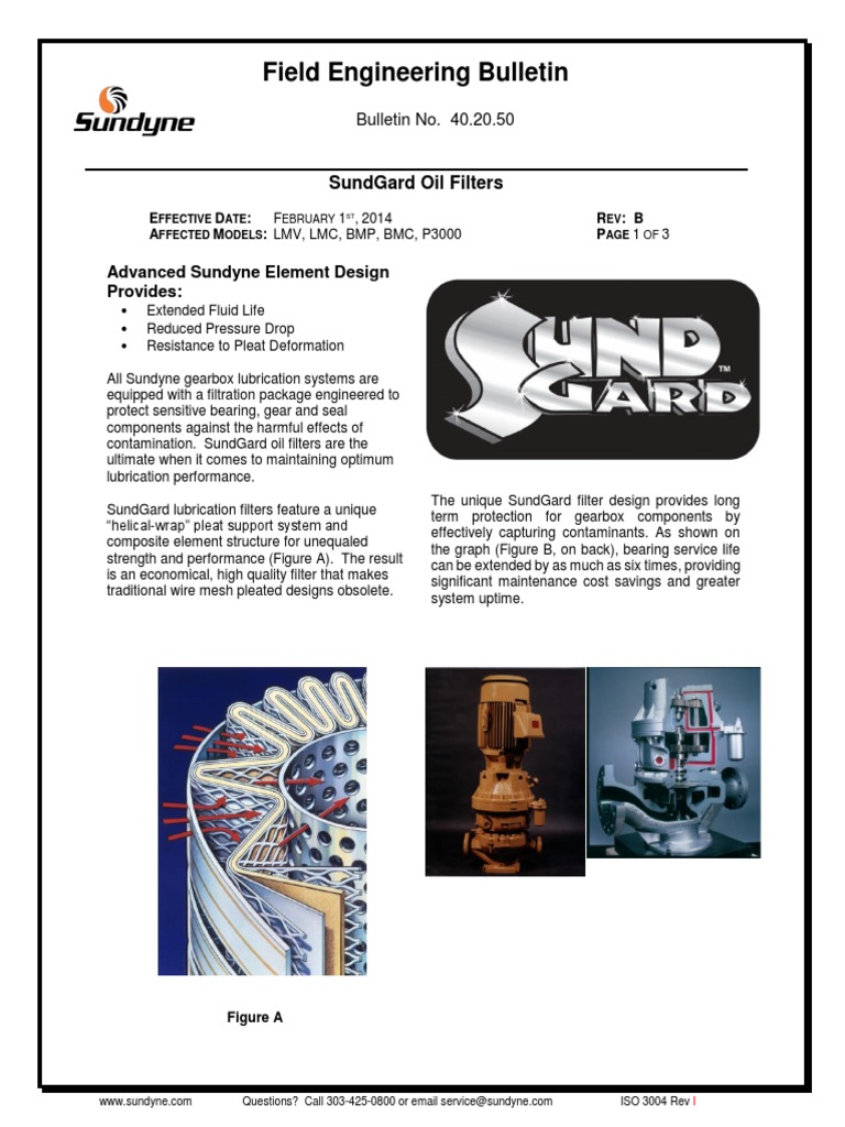 40-20-50 RevB SundGard Oil Filters | PDF