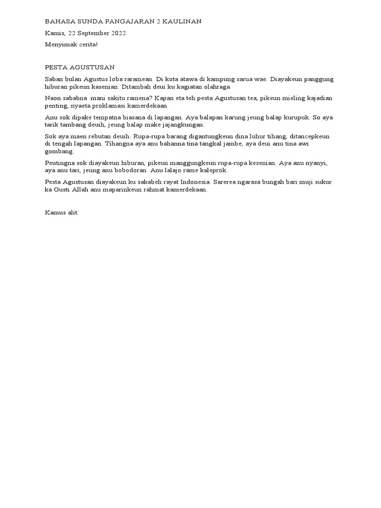 Pesta Agustusan | PDF