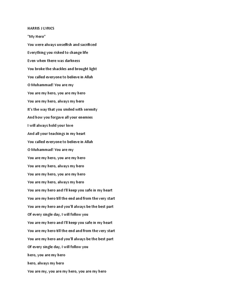 Harris J: Lyrics Collection Overview | PDF