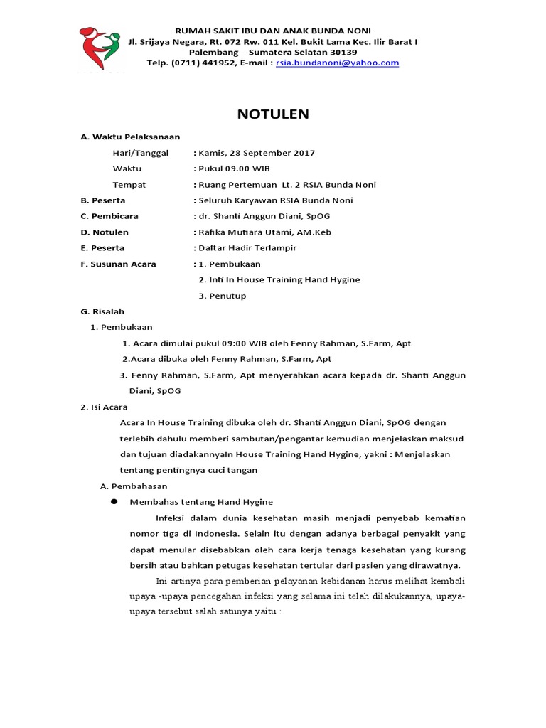 NOTULEN in House Training | PDF