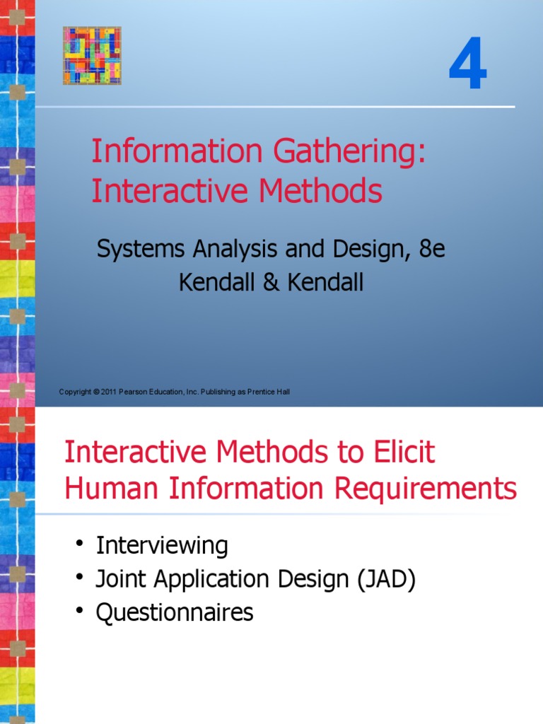 Kendall Sad8e ch04 | PDF | Questionnaire | Interview