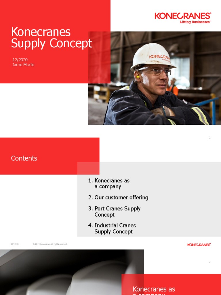 Konecranes Port Crane Supply Presentation Indonesia | PDF | Crane ...