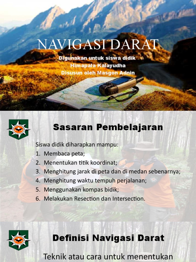 Materi Navigasi Darat - Perumperindo.co.id