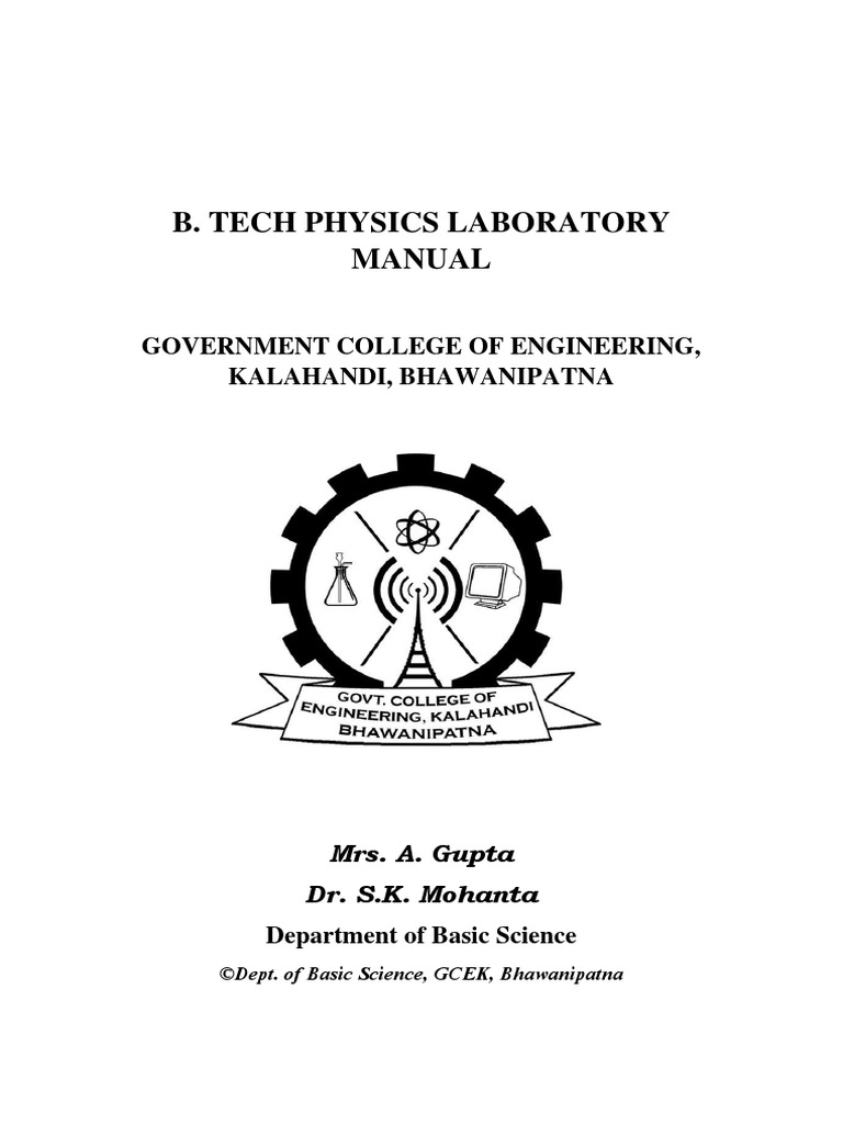 Lab Manual Physics | PDF