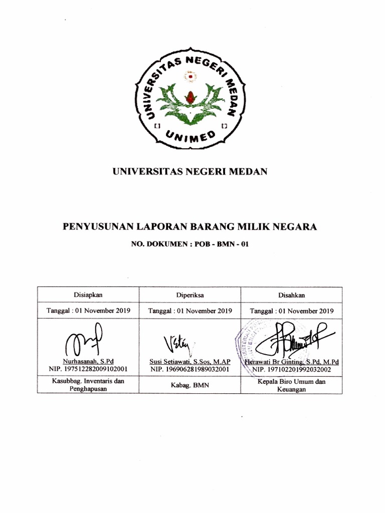 Sop 01 Penyusunan Laporan BMN | PDF | Bisnis | Pengelolaan Keuangan & Uang