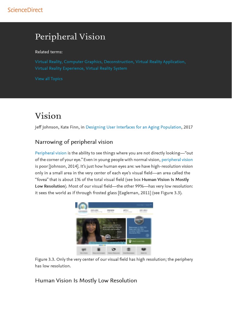 Peripheral Vision Link | PDF | Retina | Visual Perception