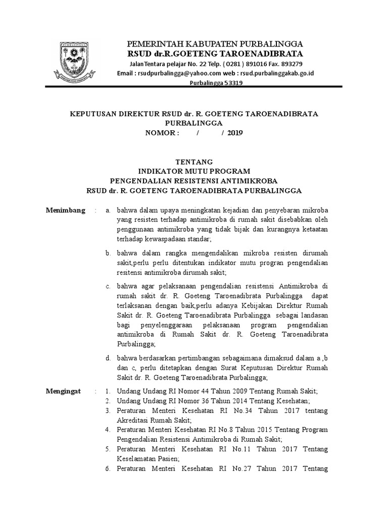 SK Indikator Mutu Ppra | PDF