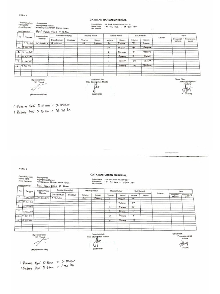 Catatan Material | PDF