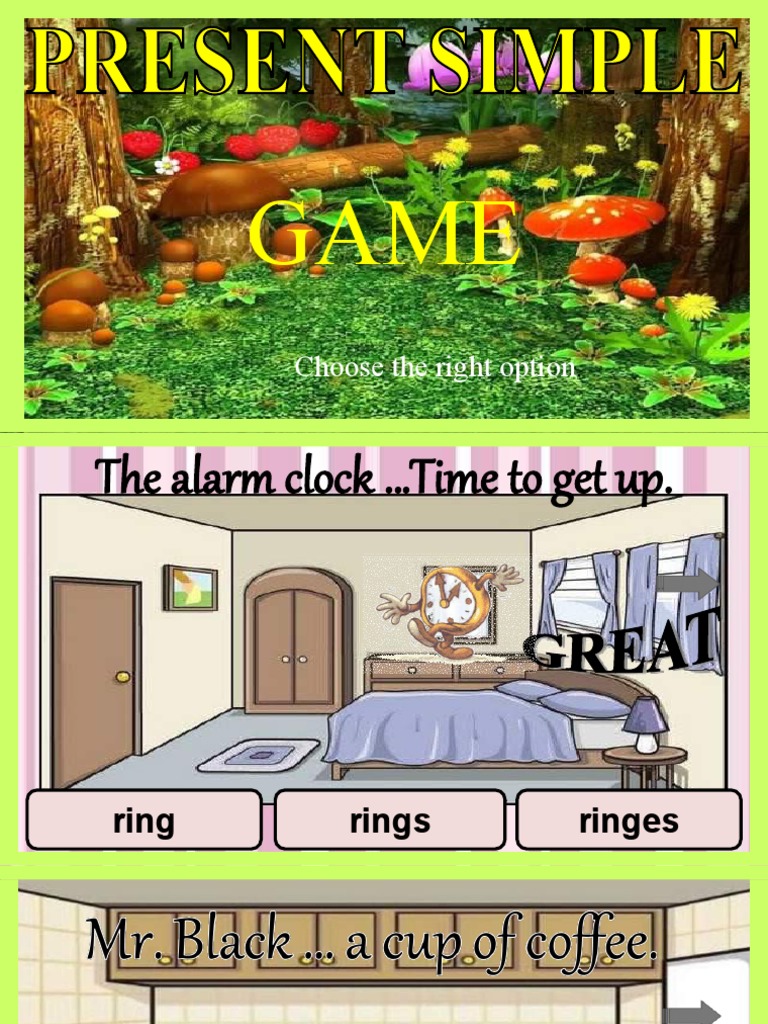 Present Simple Games - 9651 | PDF