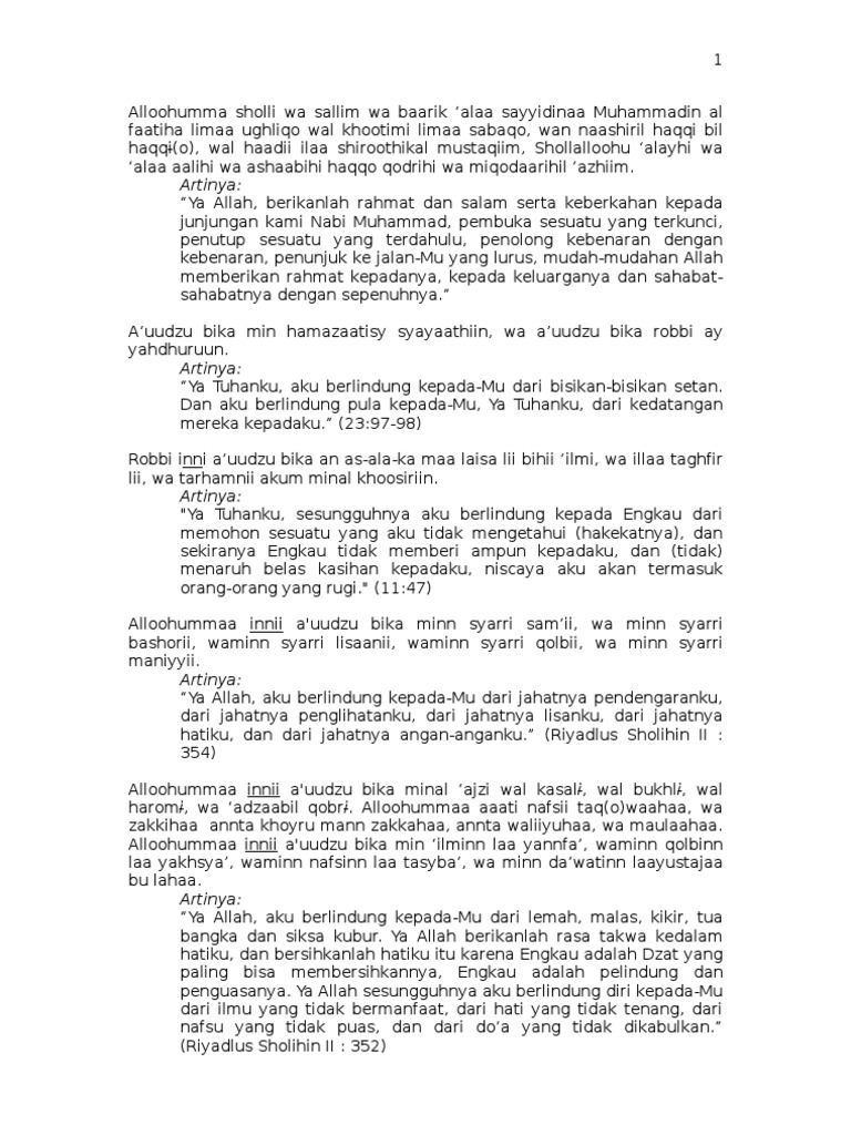 Kumpulan Doa | PDF