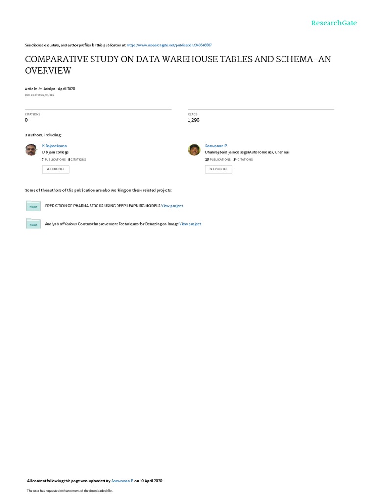 DWH Tables | Download Free PDF | Data Warehouse | Databases