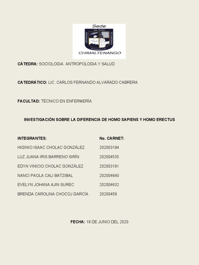 Homo Sapiens y Homo Erectus. Antropologia | PDF | Plioceno | pleistoceno