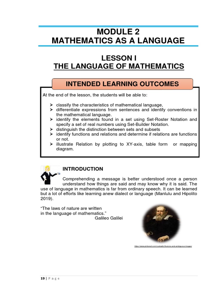 GE 114 Modules 2 3 75 Sets | PDF | Set (Mathematics) | Function (Mathematics)