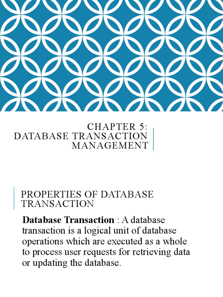 Database Transaction Management Dbtm Pdf
