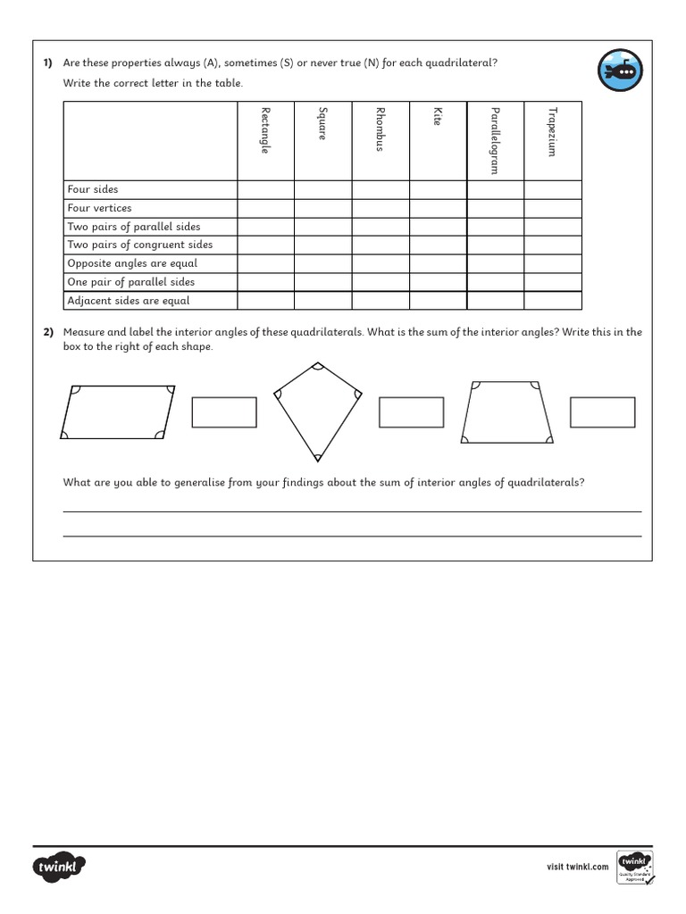 Horizontal Format - Calculating Lengths and Angles in Shapes | Download ...