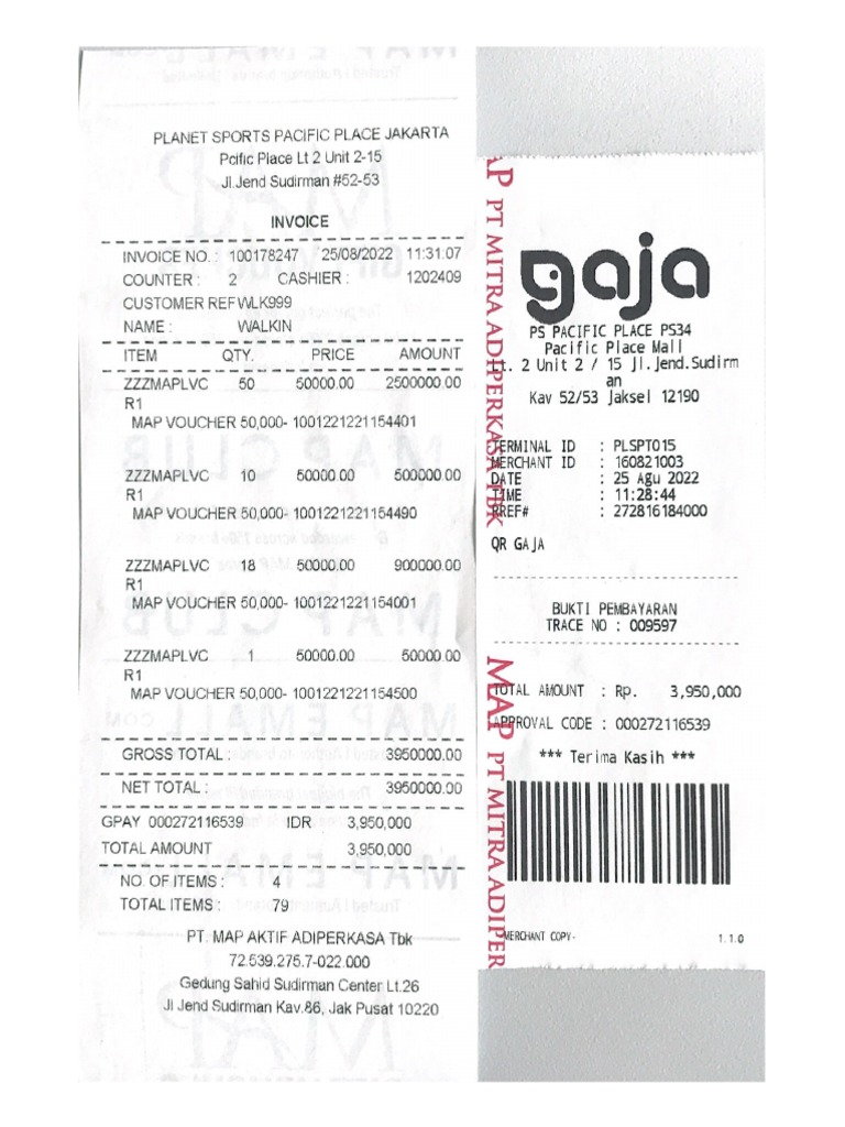 Invoice Hadiah Team Building | PDF