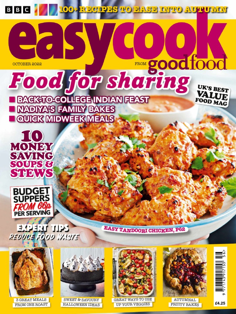 BBC Easy Cook UK 10 2022 | PDF | Stir Frying | Meal