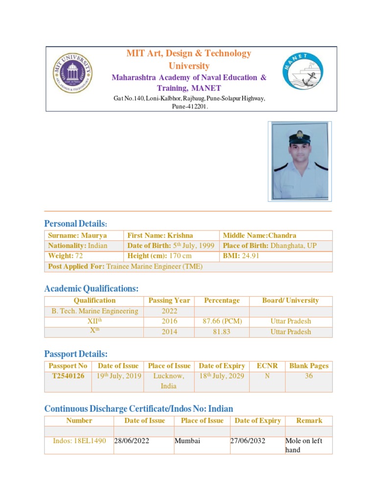 Krishna Chandra Maurya. 18086-Converted-New Cv-Converted-1 | PDF