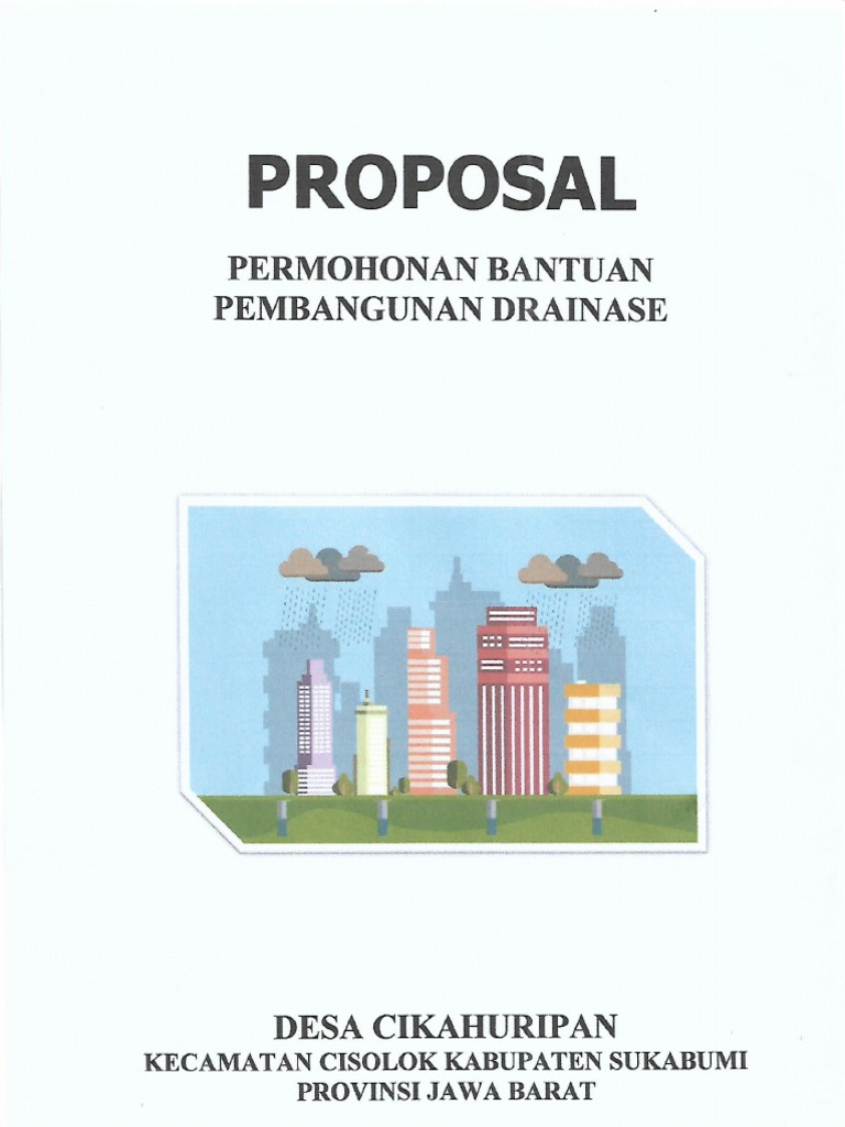 Proposal Drainase Desa Ckahuripan 2021 | PDF