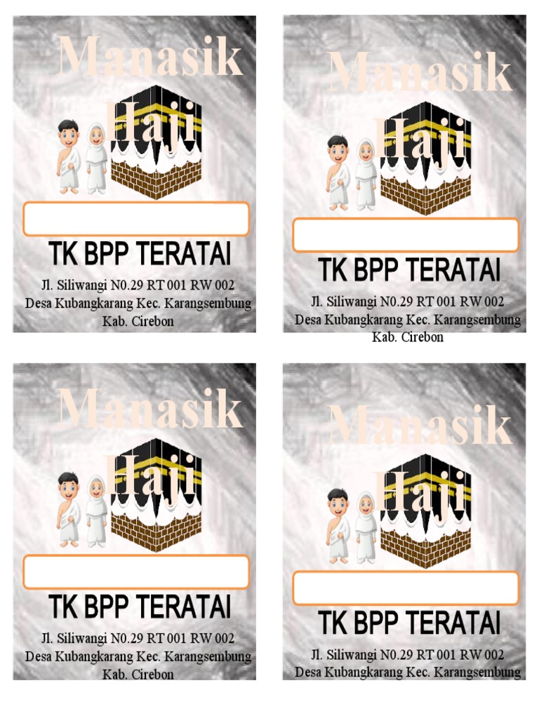 Id Card Manasik Haji TK Teratai | PDF