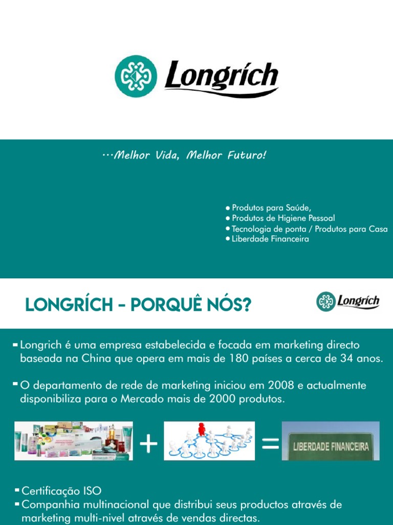Melhor Vida com Produtos Longrich | PDF | Pele | Sangue